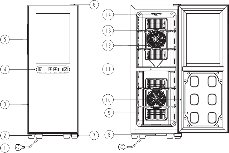 Koolatron WC12-DZ - Dual Zone Wine Cellar 12-bottle Manual | ManualsLib