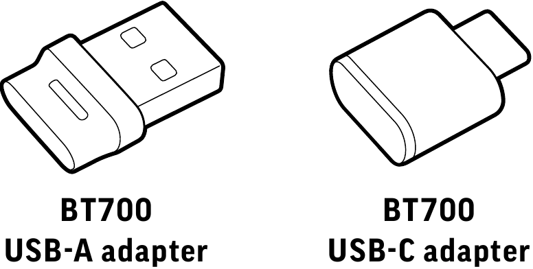 Plantronics Poly BT700, BT700C - Bluetooth USB Adapter Pair and ...