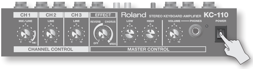 Roland KC-110 - Stereo Keyboard Amplifier Manual | ManualsLib