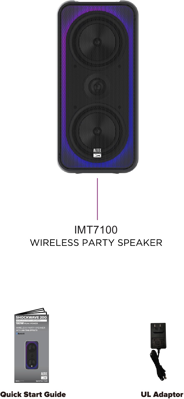 Altec Lansing Shockwave 200 IMT7100 - Wireless Party Speaker Manual ...