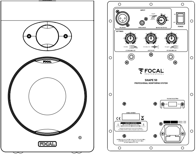 Focal SHAPE 40/50/65/TWIN - Loudspeaker Manual | ManualsLib