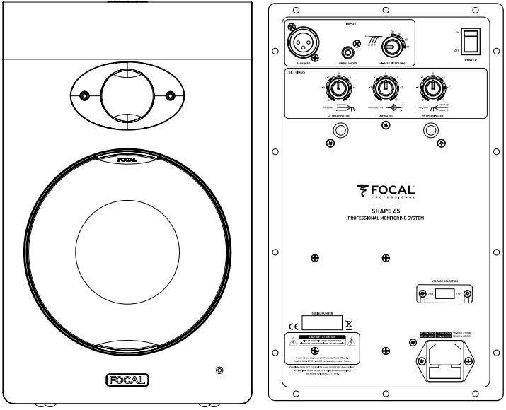 Focal SHAPE 40/50/65/TWIN - Loudspeaker Manual | ManualsLib
