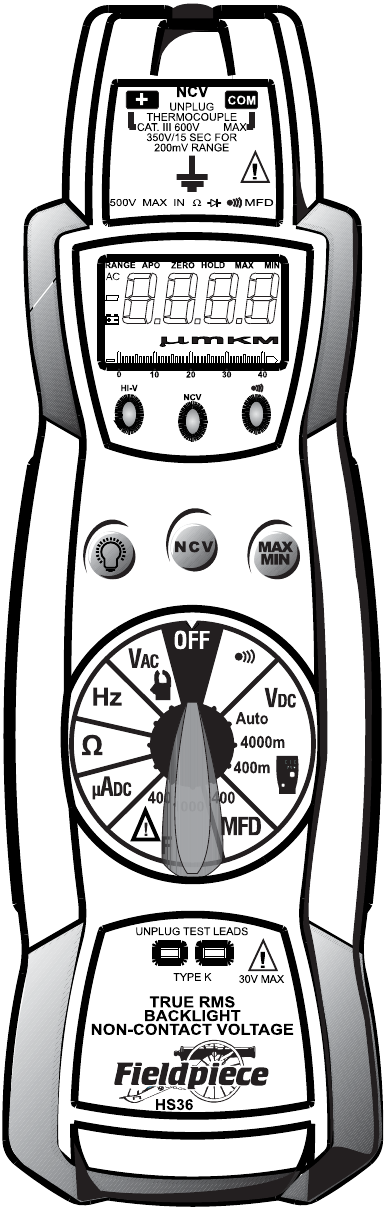 Fieldpiece SRL2 - Infrared Refrigerant Leak Detector Manual | ManualsLib
