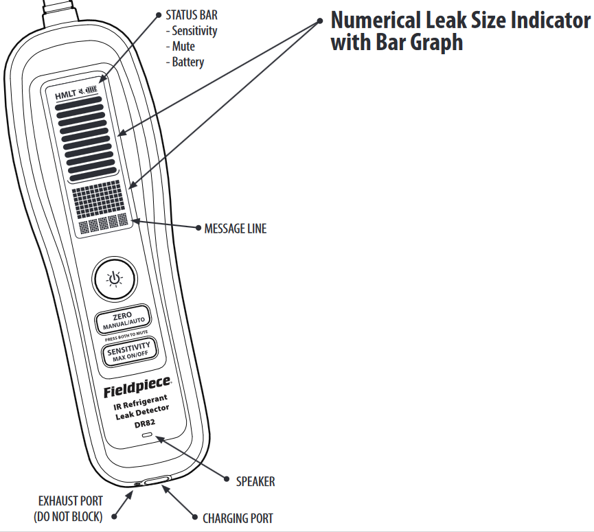 Fieldpiece DR82 - Infrared (IR) Refrigerant Leak Detector Manual ...