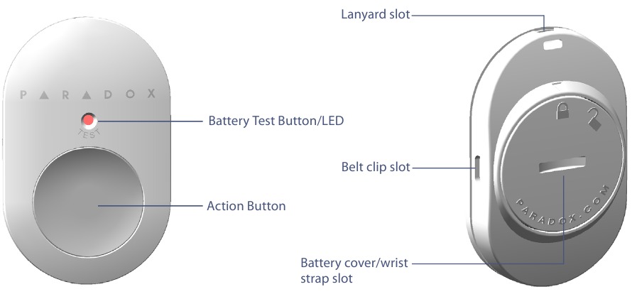 Paradox REM101 - Emergency/Panic Remote Control Manual | ManualsLib