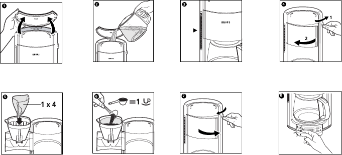 KRUPS FME1/FME2/FME4/FMF3/FMF4/FMF5 - 12 cups Espresso Coffee Maker ...