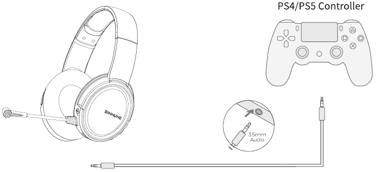 BINNUNE BW02 - Wireless Gaming Headset Manual | ManualsLib