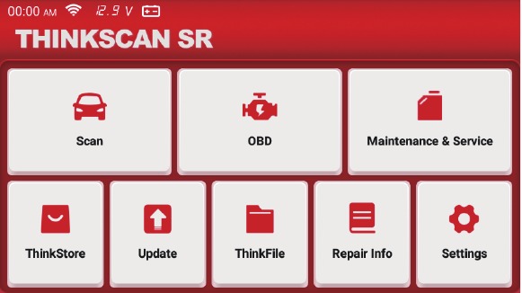 Thinkcar THINKSCAN SR - Scanner Quick Start Manual | ManualsLib