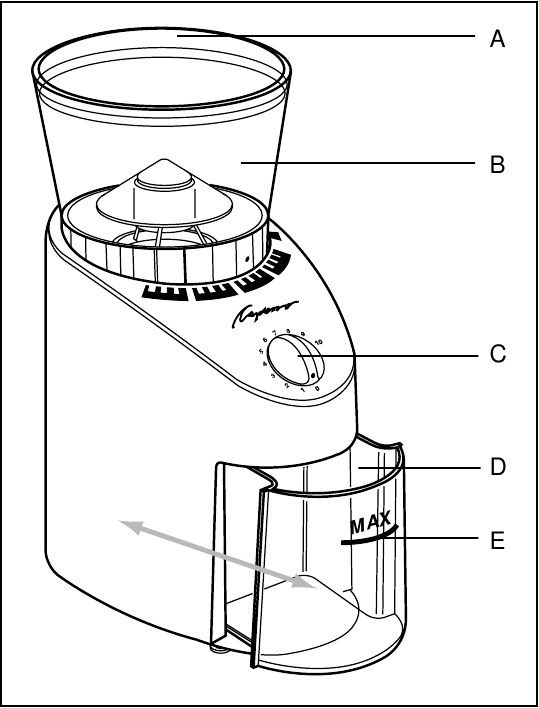 Capresso 565, 560 - Infinity Burr Grinder Manual | ManualsLib