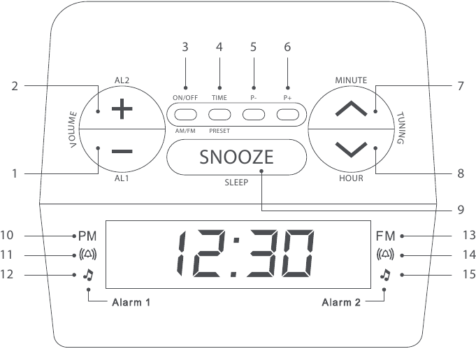 BUDDEE BD903205-BK - Dual Alarm Digital Clock Radio Manual | ManualsLib