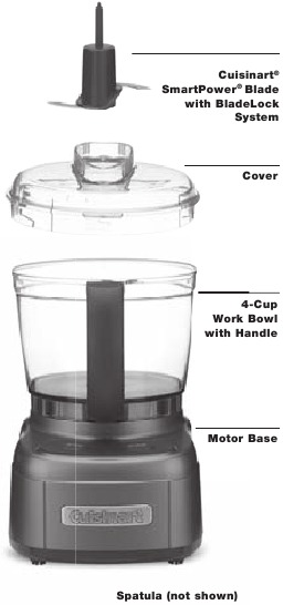 Cuisinart Elemental ECH-4 Series - 4-Cup Chopper/Grinder Manual | ManualsLib