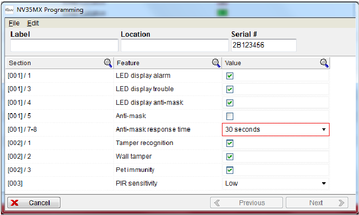 Paradox NV35X - Window And Sliding Door Detector With Pet Immunity ...