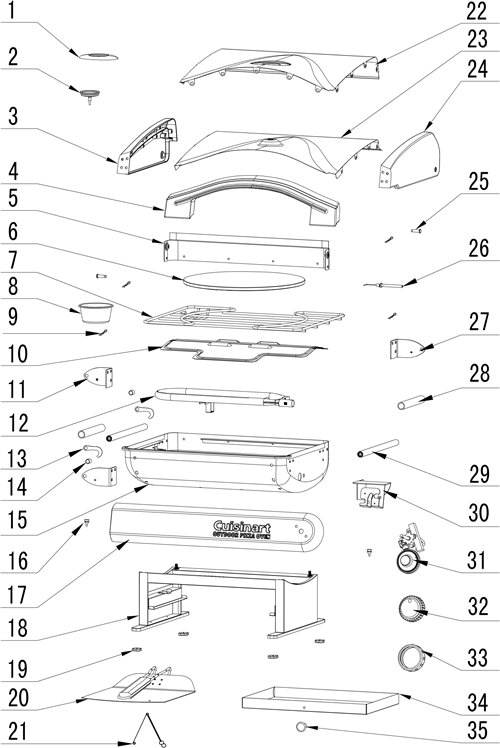 Cuisinart CPO-600 - Outdoor Pizza Oven Manual | ManualsLib