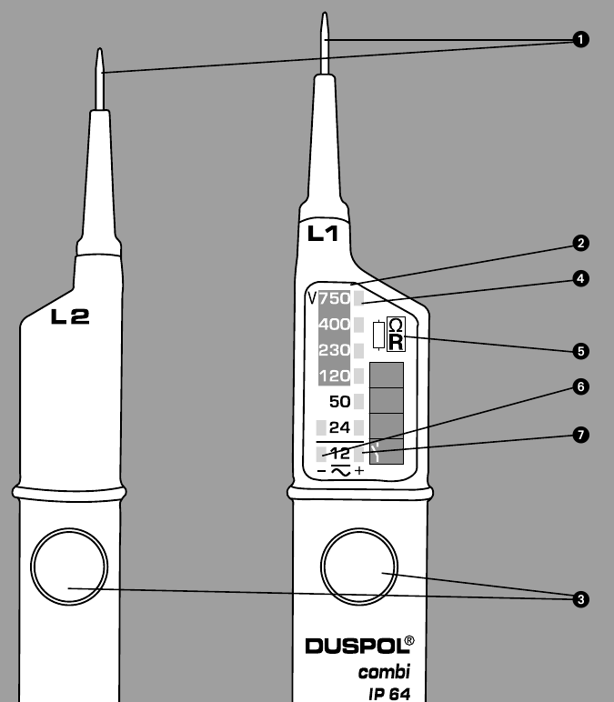 Benning DUSPOL combi - Two-pole voltage tester Operating Manual ...