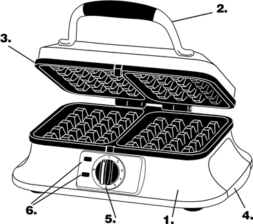 Cuisinart WAF-2B - 2-Slice Belgian Waffle Iron Manual | ManualsLib
