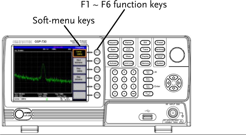 Gwinstek GSP-730, 82SP-73000MC1 - Spectrum Analyzer Quick Start Guide ...