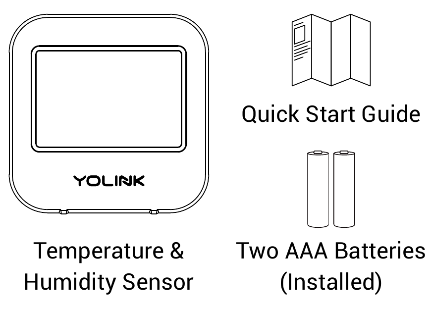 Yolink YS8003-UC - Temperature And Humidity Sensor Quick Start Guide | ManualsLib