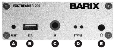 BARIX EXSTREAMER 200 - Mulitformat IP Audio Decoder With Amplifier ...