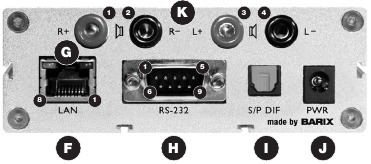 BARIX EXSTREAMER 200 - Mulitformat IP Audio Decoder With Amplifier ...