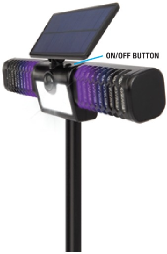 BELL+HOWELL MONSTER SOLAR ZAPPER - 2 in 1 Flood Lights Bug Zapper ...