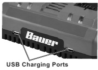 Bauer 2108C-B, 58985 - 20V Dual-Port Charger Manual | ManualsLib