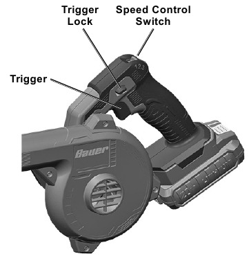 Bauer 1916C-B, 56416 - 20V Cordless Compact Workshop Blower Manual ...