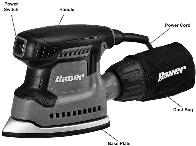 Bauer 2019E-B, 57946 - 1.2 Amp Corner/Detail Sander Manual | ManualsLib