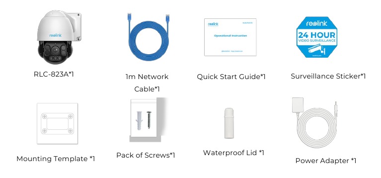 Reolink RLC-823A - Smart 8MP PTZ PoE Camera Manual | ManualsLib