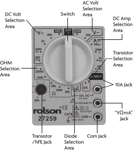 Rolson 27259 - Digital Multimeter Operating Manual | ManualsLib