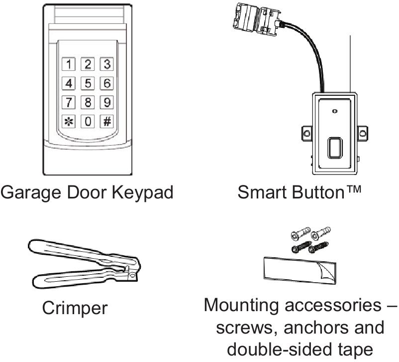 SkyLink KN-1 - Universal Garage Door Keyless Control Installation ...