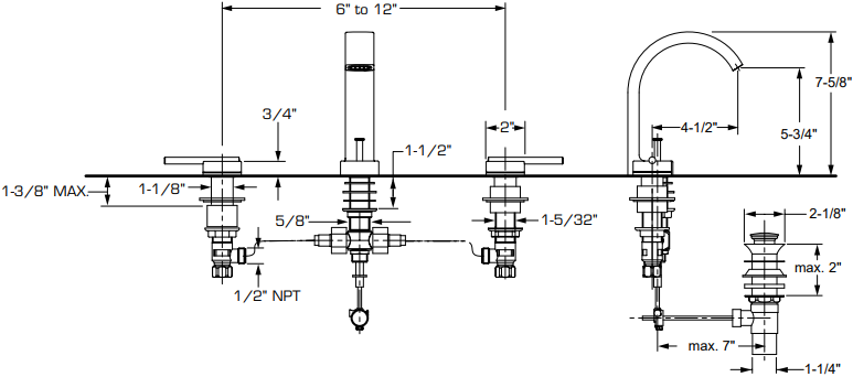 JADO Glance 831/003 - Widespread Lavatory Faucet Installation Manual ...