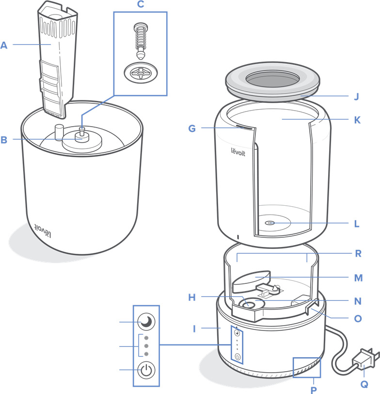 Levoit Dual 100 - 2-in-1 Humidifier & Diffuser Manual | ManualsLib
