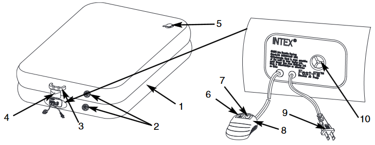 INTEX AP619RL - Built-in Fast-Fill Water Pump With Remote Control ...