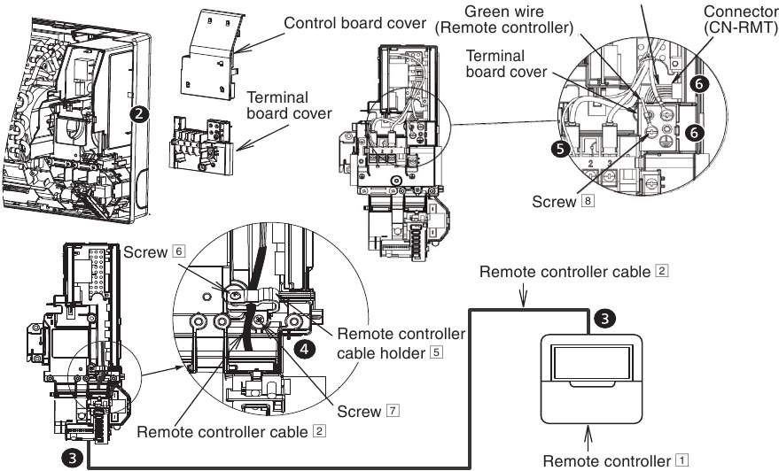 Panasonic CZ-RD516C-1 - Wired Remote Controller Installation Manual ...