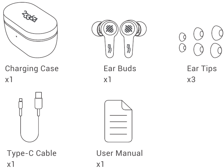 233621 PEARL II PRO - ANC Wireless Bluetooth 5.2 Earbuds Manual ...