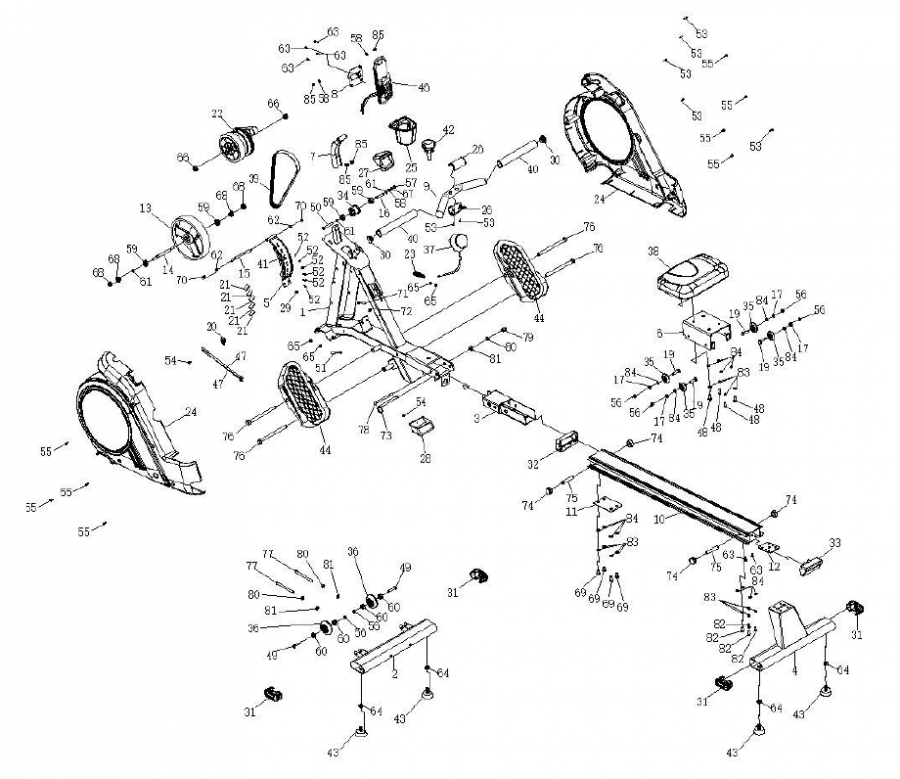 YOSUDA Rowing Machine 100R H-187 Installation Guide & Manual | ManualsLib