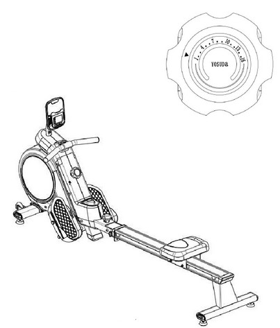 YOSUDA Rowing Machine 100R H-187 Installation Guide & Manual | ManualsLib