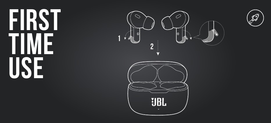 JBL Harman Vibe 200TWS - True Wireless Earbuds Quick Start Guide ...