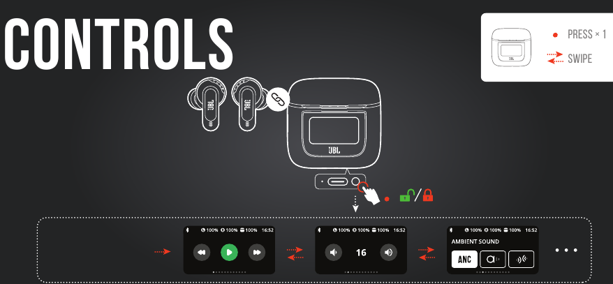 JBL Harman Tour Pro 2 - True Wireless Earbuds Quick Start Guide ...