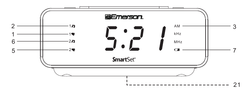 Emerson SmartSet CKS1800 - Clock Radio Manual | ManualsLib