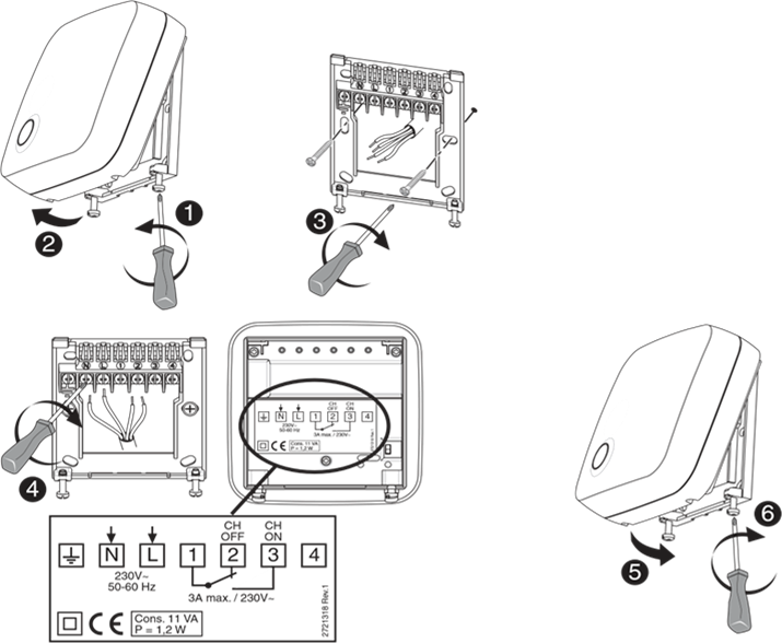 DELTA DORE D10 W RF - Thermostat For Heating Control Installation ...