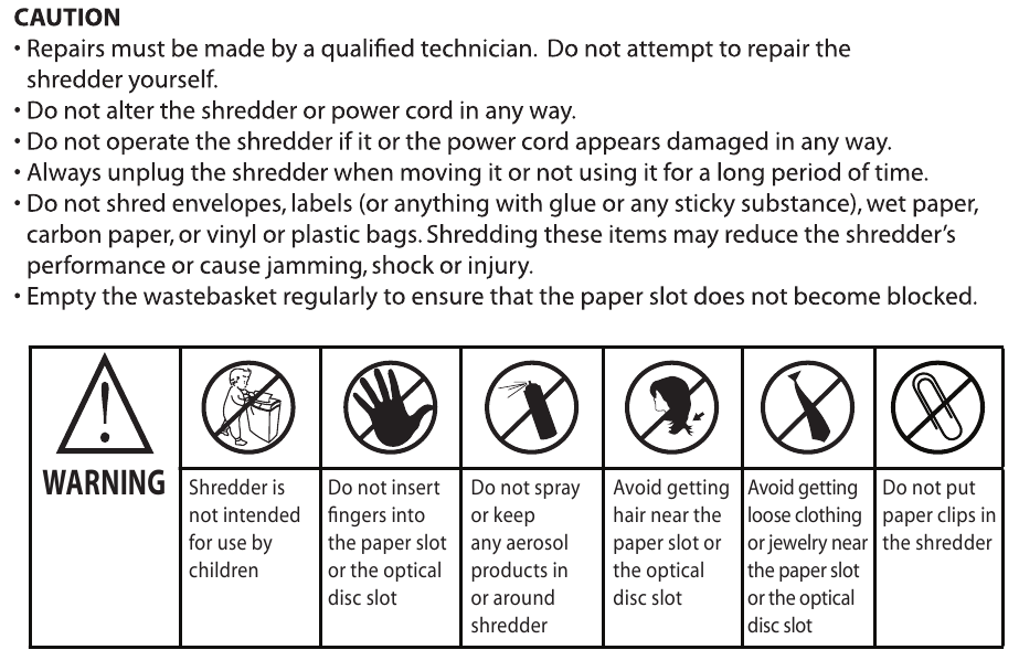 Compucessory CCS60062 - 10-Sheet Cross Cut Shredder Manual | ManualsLib