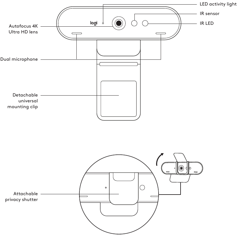 Logitech BRIO ULTRA HD - Webcam Manual | ManualsLib