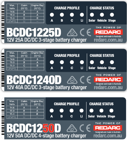 REDARC BCDC1225D, BCDC1240D, BCDC1250D - Dual Input Multi-Stage Battery ...