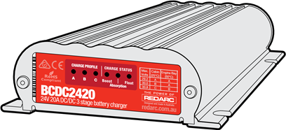 REDARC BCDC2420, BCDC2420-LV - In-Vehicle 3-Stage 24V DC Battery ...
