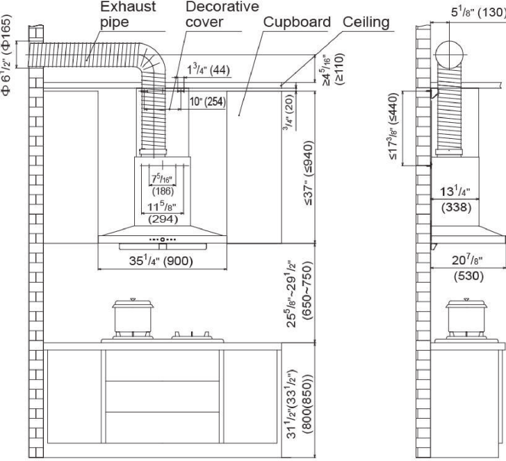 FOTILE EMS9016, EMS9017, EMS9018 - Range Hood Manual | ManualsLib