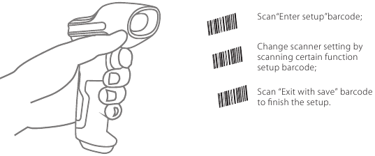 Inateck BCST-70 - Bluetooth Wireless Barcode Scanner with 35m Range ...