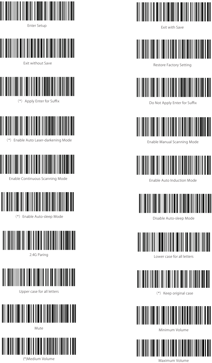 Inateck P6 - 2.4GHz Wireless Barcode Scanner with 60m Range Manual | ManualsLib