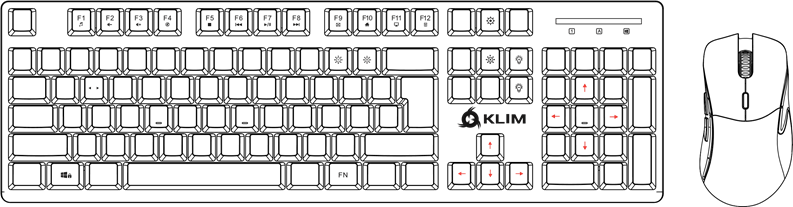 KLIM Thunder - Wireless Gaming Keyboard and Mouse Combo Manual | ManualsLib