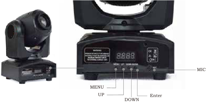 BETOPPER Spot Light LS10 - Spot Moving Head Lights 10W 8 GOBO 8 Colors ...